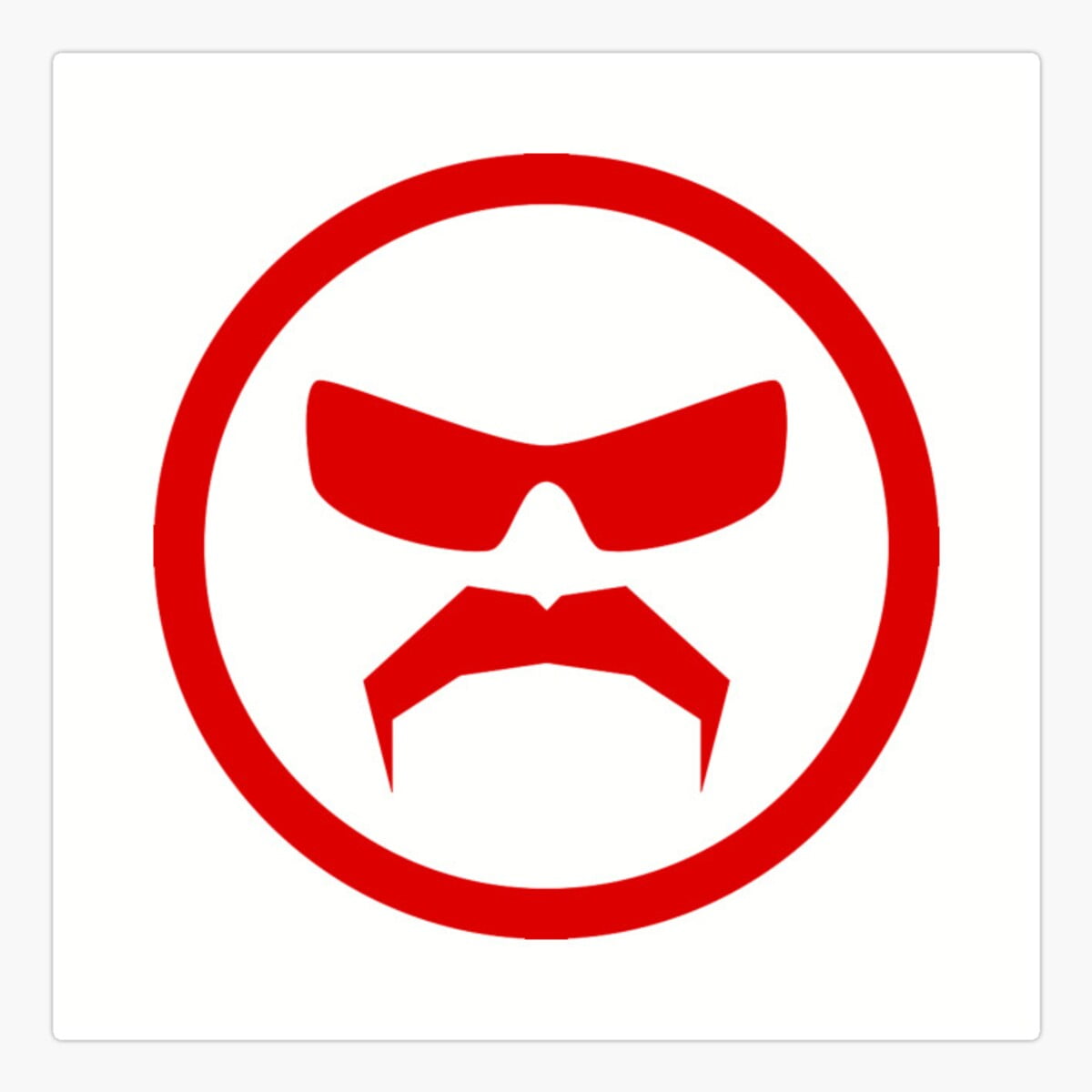 DOPASTICKER Dr. Disrespect Logo White Sticker, Phone Sticker Car ...