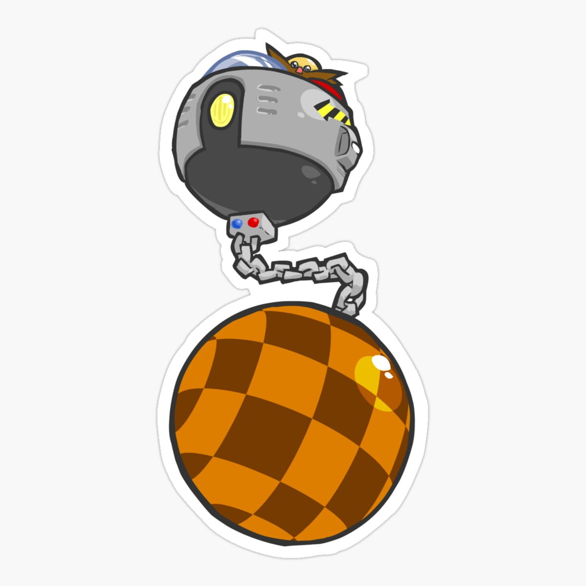 DOPASTICKER Dr.Eggman Robo Wrecking Ball Sticker, Phone Sticker Car ...