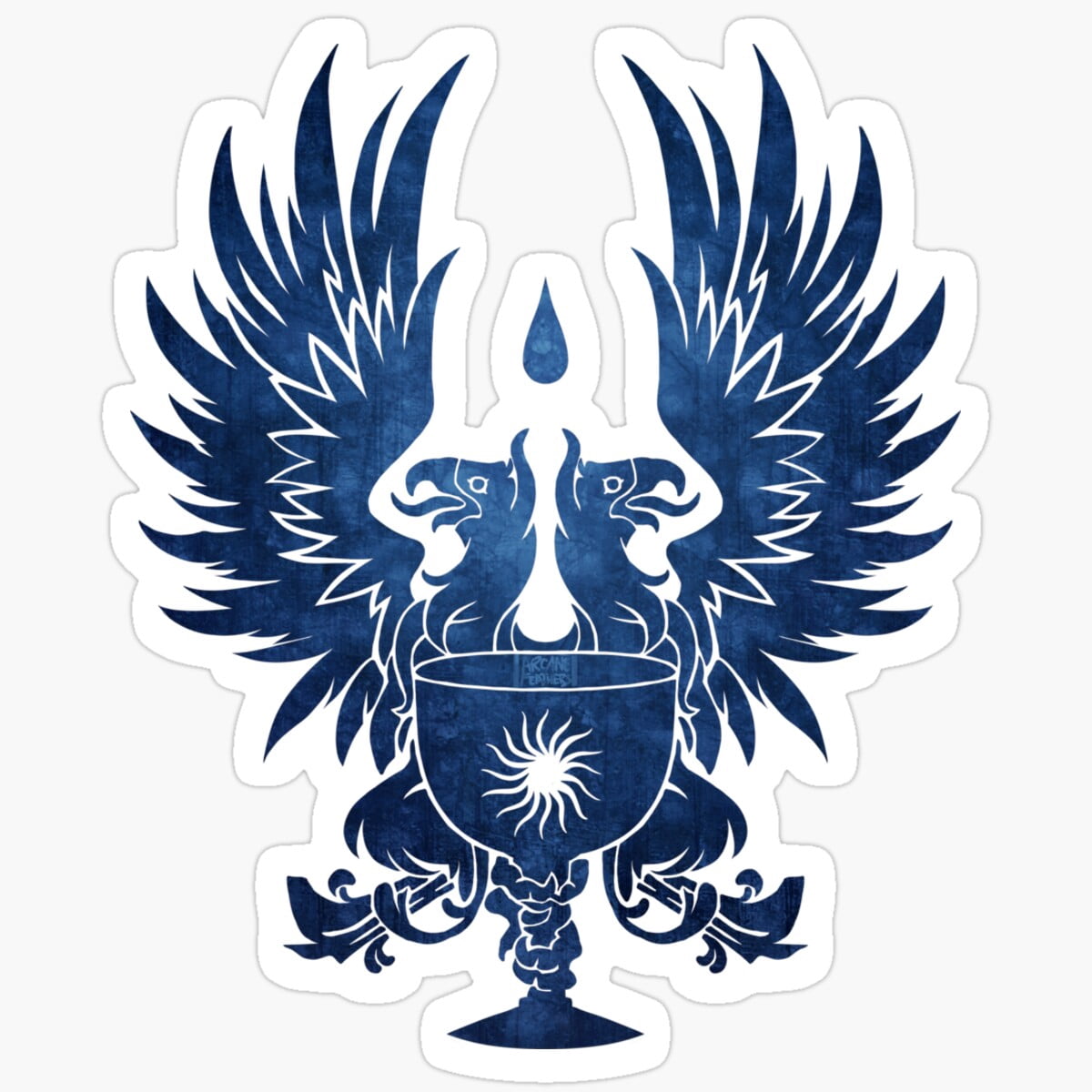 DOPASTICKER Dragon Age: Grey Warden Blue Sticker. Gift You - Decorate ...