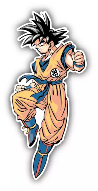 DOPASTICKER Dragon Ball Gohan Jumping Cartoon Car Sticker Decal Phone ...