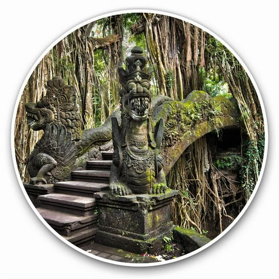 DOPASTICKER Dragon Bridge Bali Forest Cool Gift Decorative Laptop ...