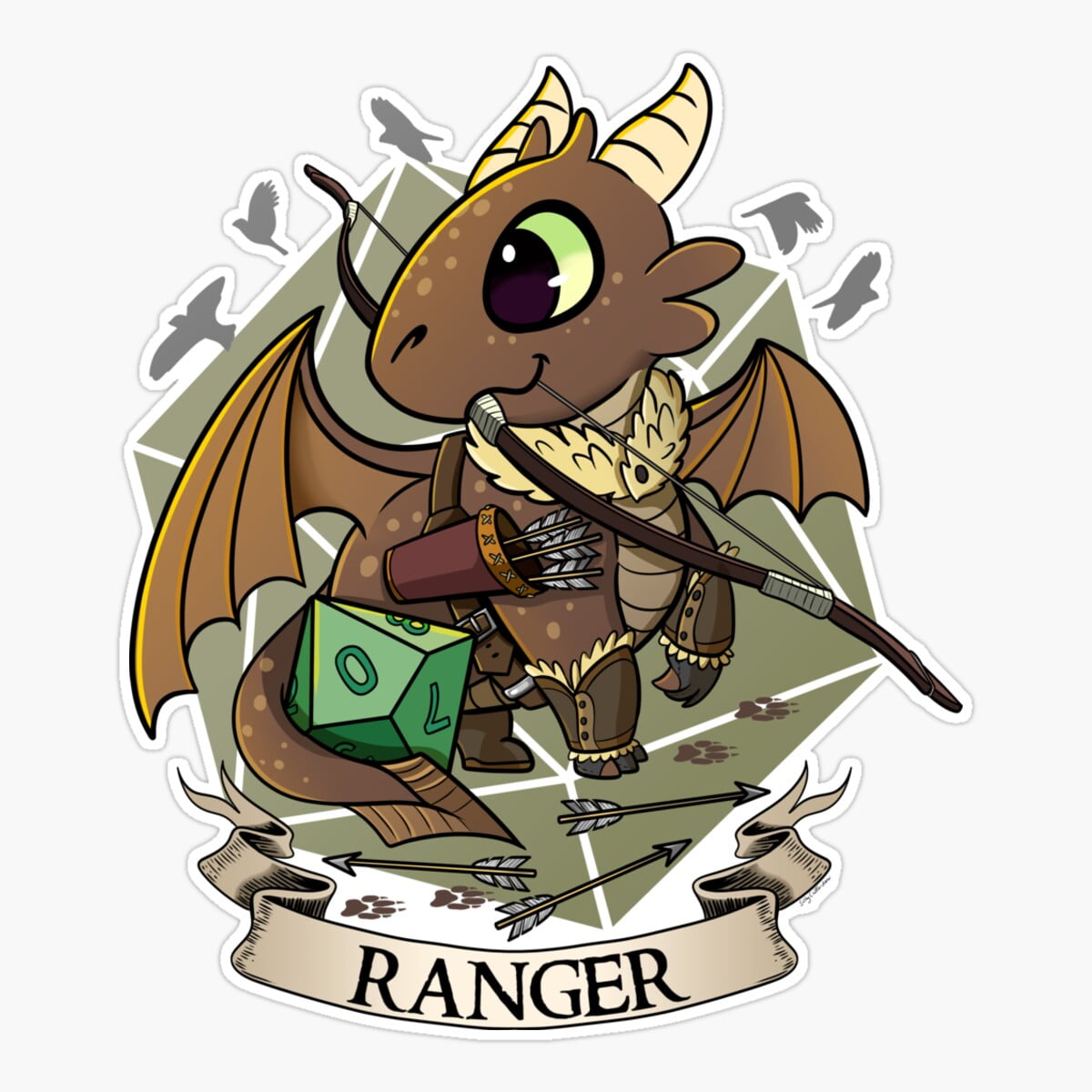 DOPASTICKER Dragon Ranger Sticker, Phone Sticker Car Stickers, Birthday ...