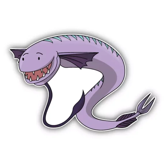 DOPASTICKER Dragonfish Cartoon Animal Sticker Decal Phone Decal Water ...