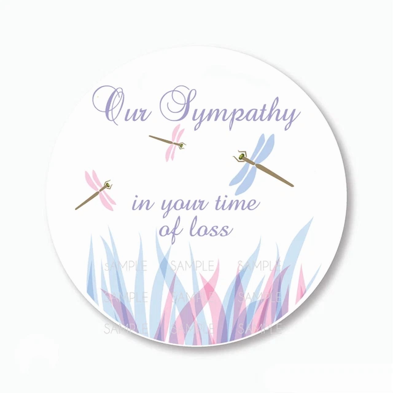 DOPASTICKER Dragonflies Sympathy In Memory Scrapbook Stickers Phone ...