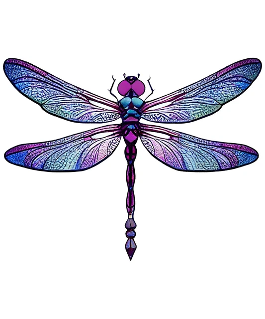 DOPASTICKER Dragonfly Sticker Always With You Forever Heaven Purple ...