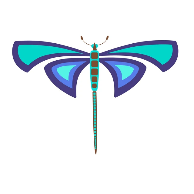 DOPASTICKER Dragonfly Sticker Blue Beautiful Peace Love Ones Always ...