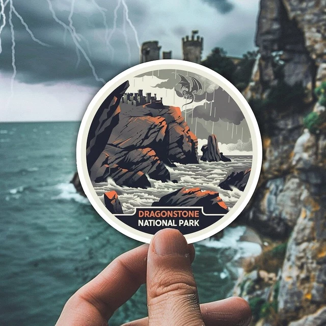 DOPASTICKER Dragonstone National Park Sticker House Of Dragons Stic ...