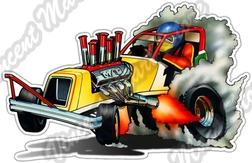 DOPASTICKER Dragster Sport Race Racing Racer Off Road Car Sticker Decal ...