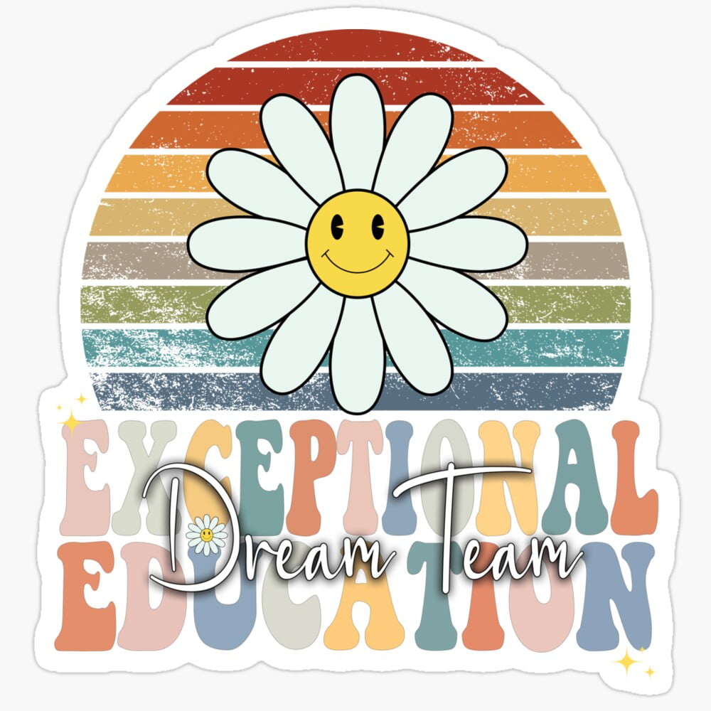 DOPASTICKER Dream Exceptional Education Team Sped Teacher Groovy ...