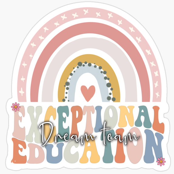 DOPASTICKER Dream Exceptional Education Team Sped Teacher Groovy ...