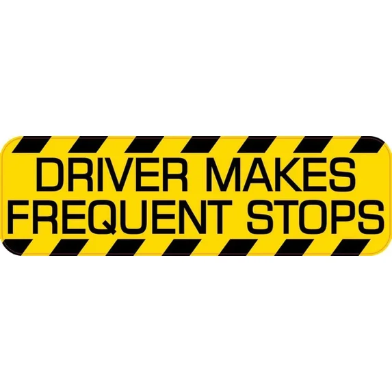 DOPASTICKER Driver Makes Frequent Stops Sticker Phone Sticker, Latop ...