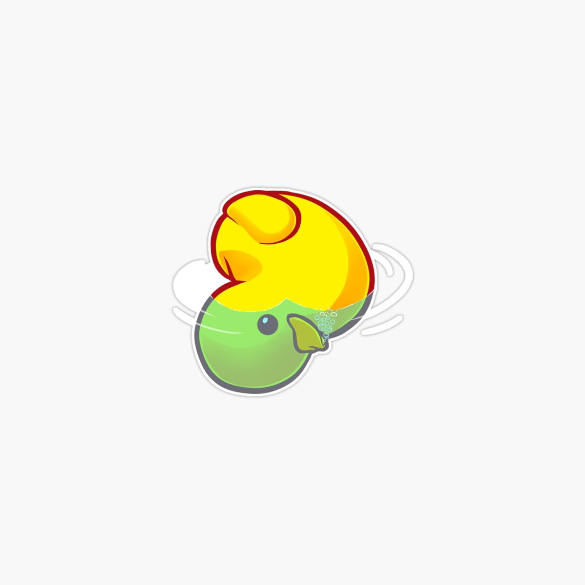 DOPASTICKER Drowning Rubber Ducky Sticker, Phone Sticker Car Stickers ...