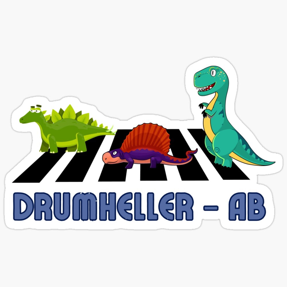 DOPASTICKER Drumheller Alberta - Dinosaurs Gift You - Phone Stickers ...