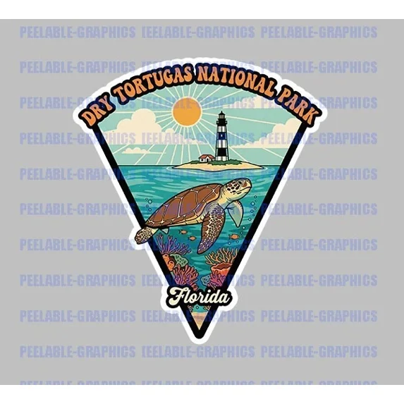 DOPASTICKER Dry Tortugas National Park Sticker Phone Sticker, Latop ...