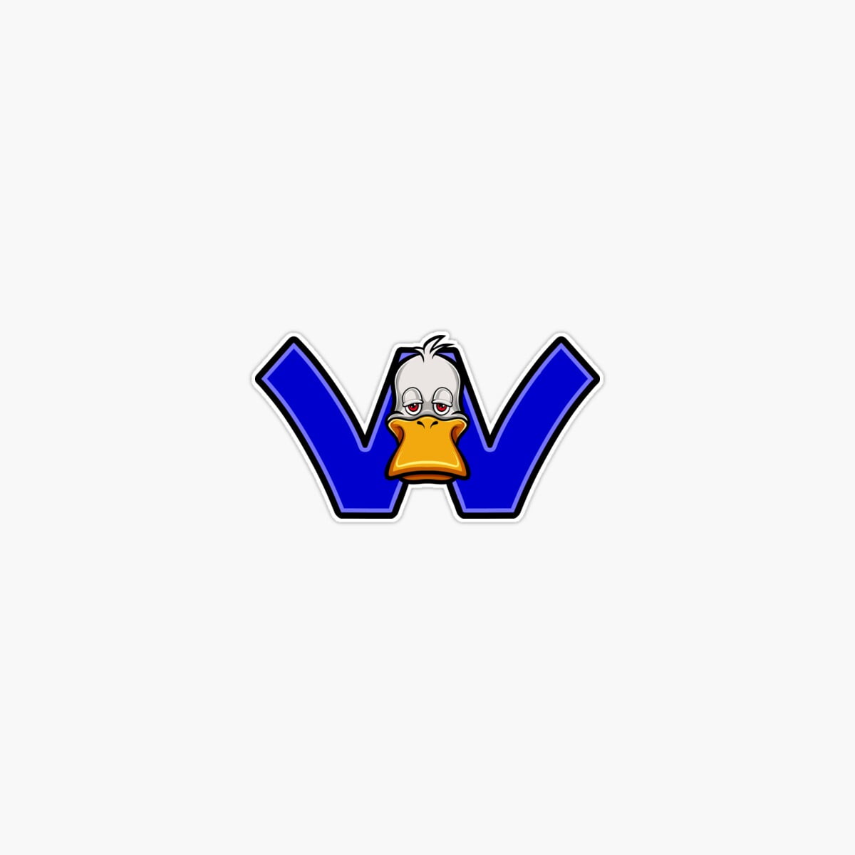 DOPASTICKER Dub Duck Sports Sticker, Phone Sticker Water Bottle Sticker ...