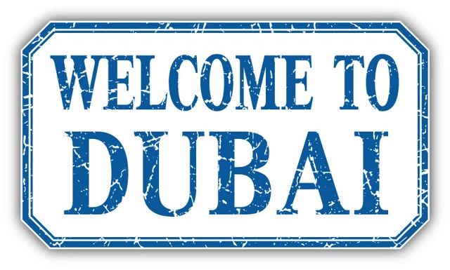 DOPASTICKER Dubai Travel Welcome Sticker Decal Phone Decal Water Bottle ...