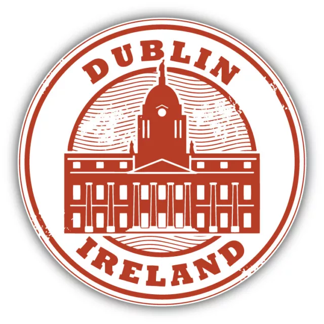 DOPASTICKER Dublin Ireland Travel Sticker Decal Phone Decal Water ...