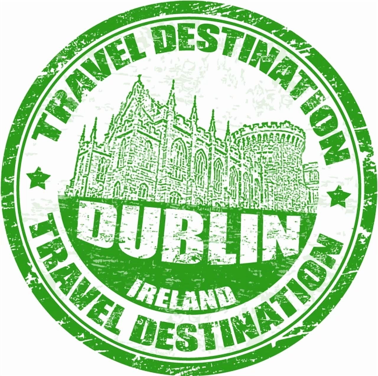 DOPASTICKER Dublin Travel Destination Sticker Decal Phone Decal Water ...