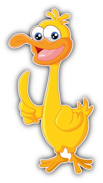 DOPASTICKER Duck Cartoon Sticker Decal Phone Decal Water Bottle ...