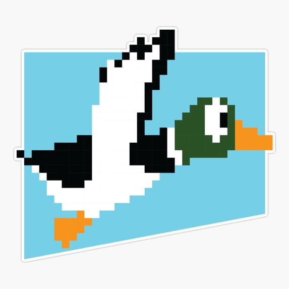 DOPASTICKER Duck Hunt Sticker, Phone Sticker Water Bottle Sticker Car ...