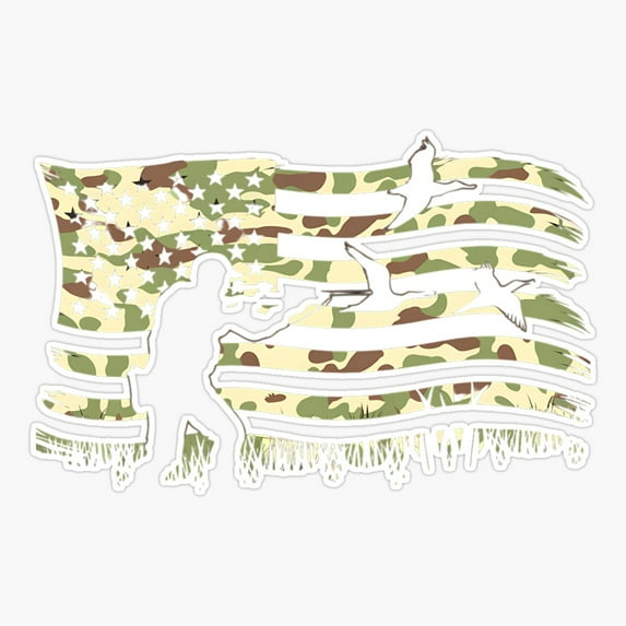 DOPASTICKER Duck Hunting Shirts Or Men American Lag Hunter Camo Gits ...