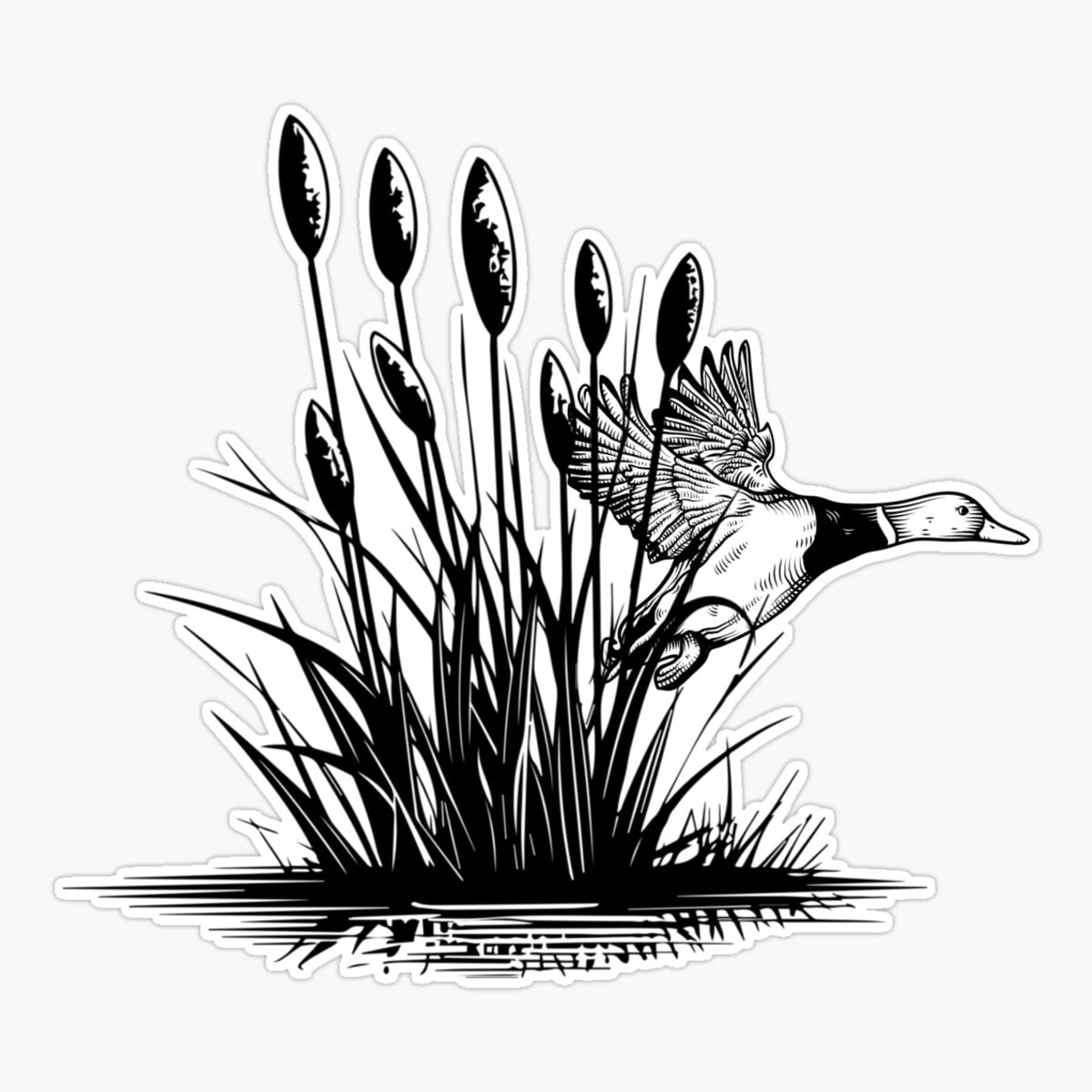 DOPASTICKER Duck Hunting Sticker, Phone Sticker Car Stickers, Birthday ...