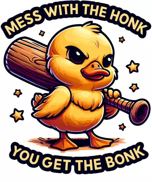 DOPASTICKER Duck Sticker Quote Lol Cute Ducky Quack Don'T Mess With Me ...