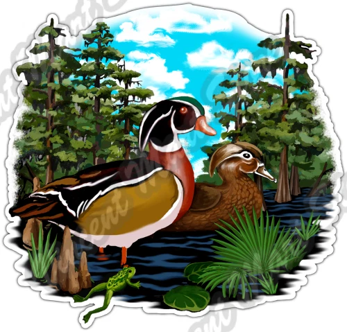 DOPASTICKER Ducks Duck Bird Hunting Hunter Wildlife Car Sticker Decal ...