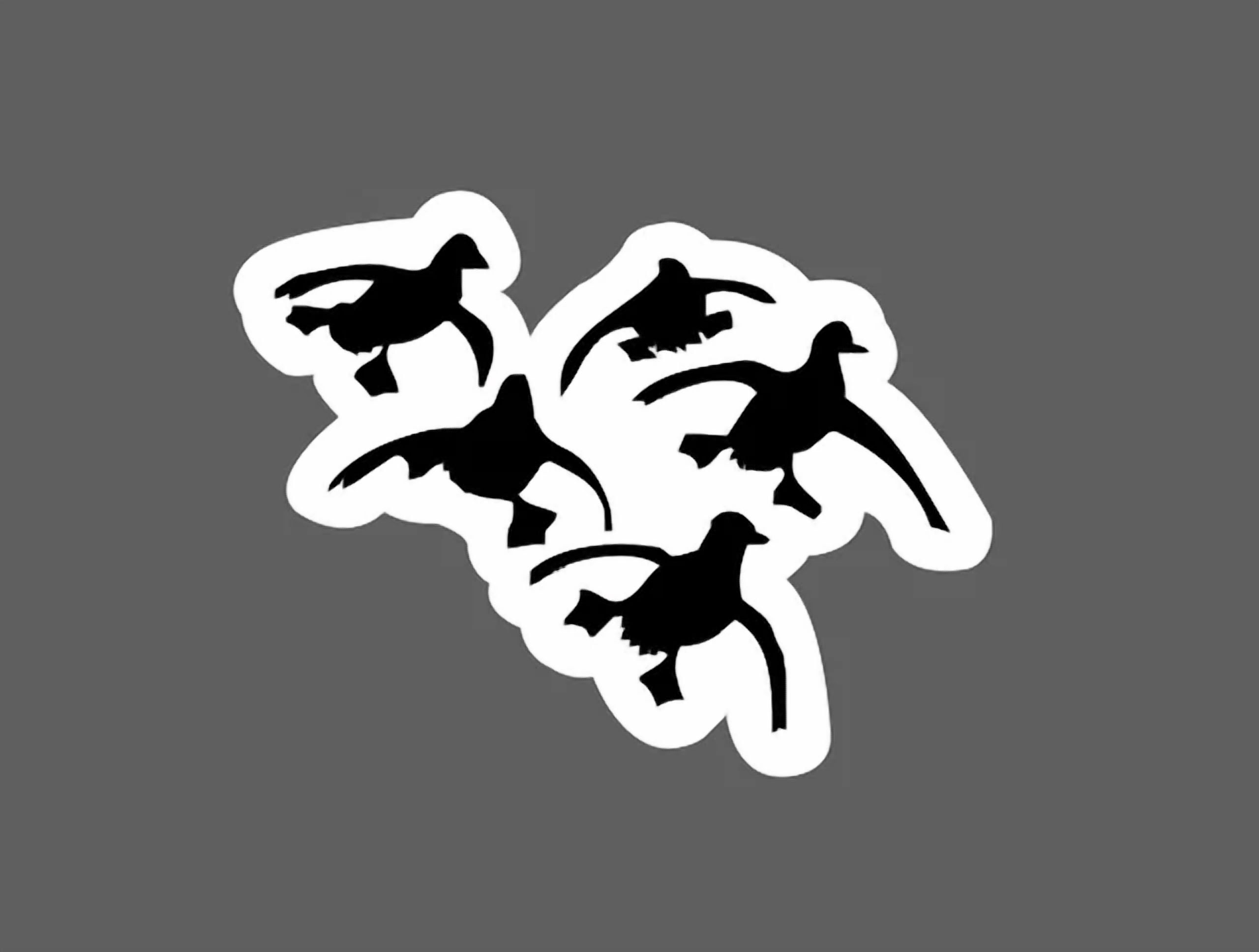 DOPASTICKER Ducks Flying Sticker Flock Animal Hunting Sticker Phone ...