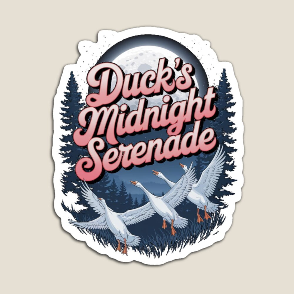 DOPASTICKER Ducks Midnight Serenade - Hoop Dreams - Dunk Life - Duck Dunk - Slam Dunk Sticker ...