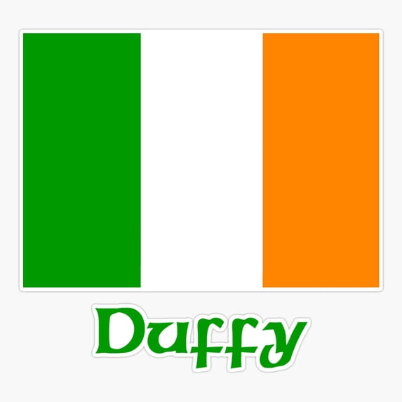 DOPASTICKER Duffy Irish Flag Sticker, Phone Sticker Water Bottle ...