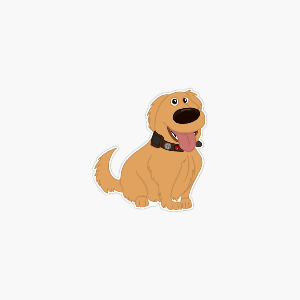 DOPASTICKER Dug The Dog No Text Sticker, Phone Sticker Water Bottle ...