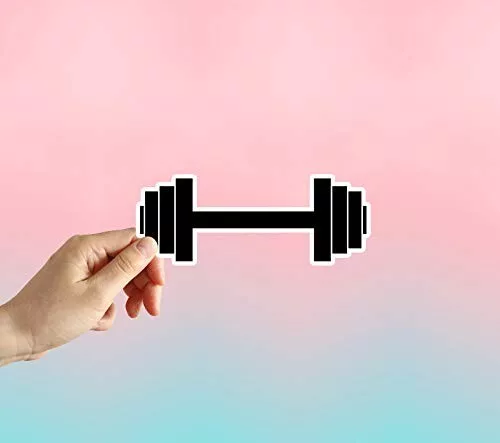 DOPASTICKER Dumbbell Sticker Work Out Sticker Phone Decal Water Bottle ...