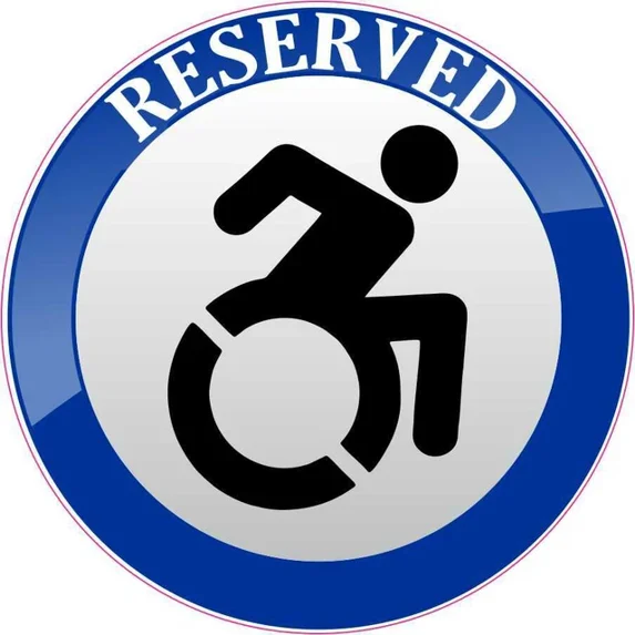 DOPASTICKER Dynamic Disability Reserved Sticker Phone Sticker, Latop ...