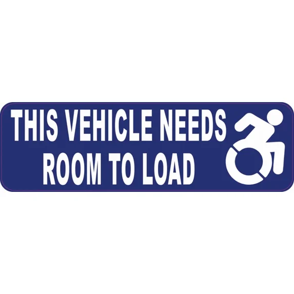 DOPASTICKER Dynamic Disability Vehicle Needs Room To Load Sticker Phone ...