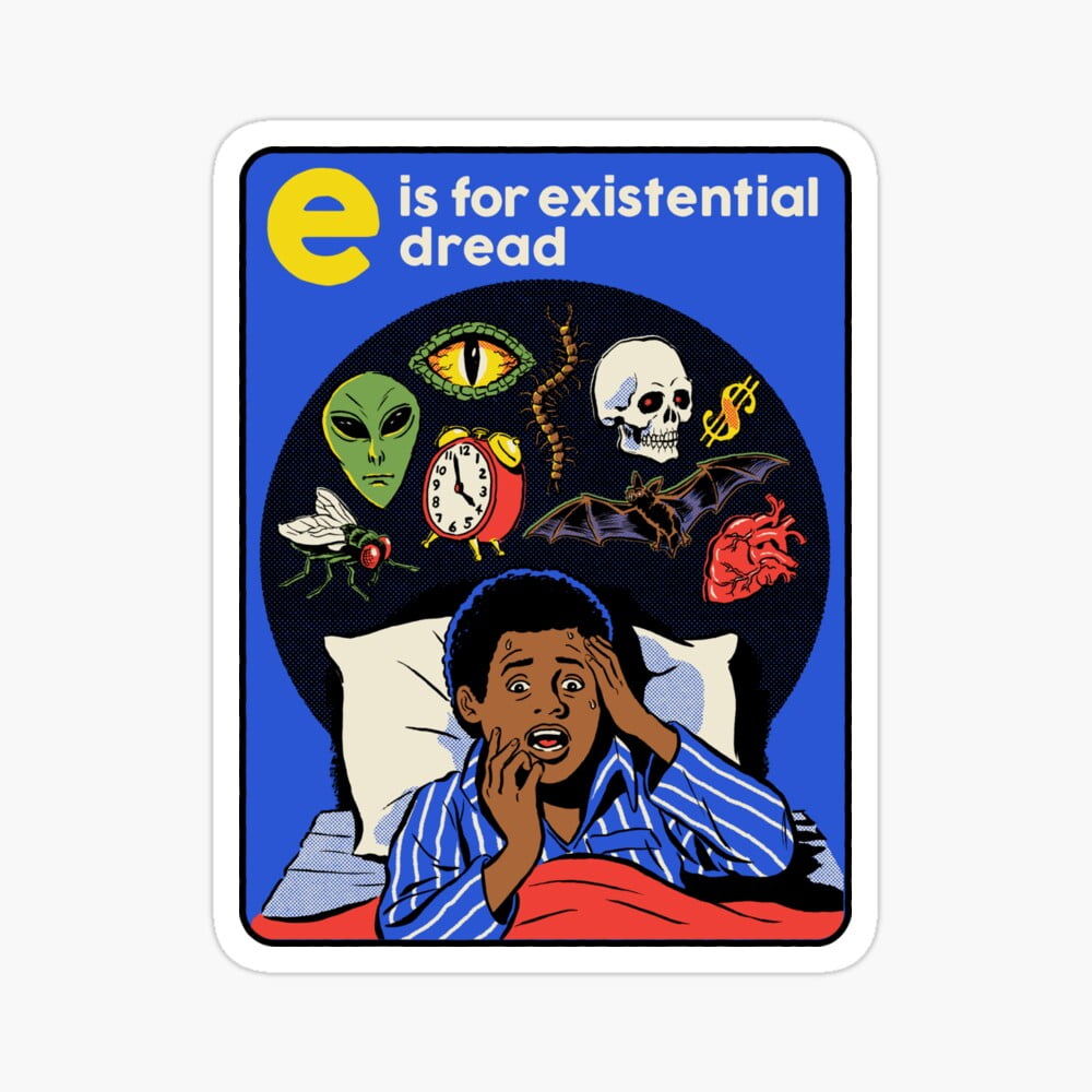 DOPASTICKER E Is For Existential Dread - Hot Trending Sticker Phone ...