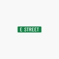DOPASTICKER E Street, Vintage Street Sign (Color Version) Sticker ...