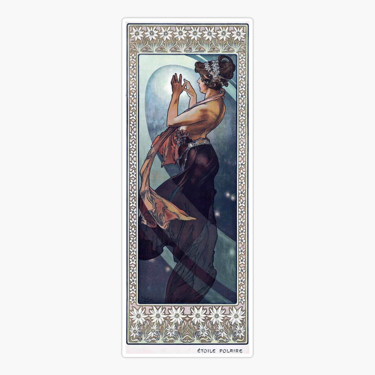 DOPASTICKER Eì Toile Polaire,Alphonse Mucha,Art Nouveau Mucha,Art ...