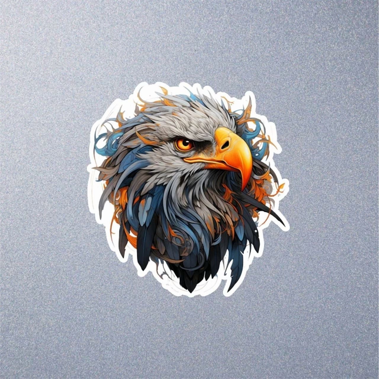 DOPASTICKER Ea.Gle Head Car Sticker Decal, Water Bottle, Laptop Phone ...