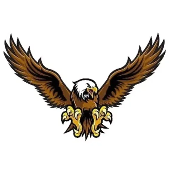 DOPASTICKER Eagle Fighting Hunter Attack Sticker Hart Hat Sticker ...