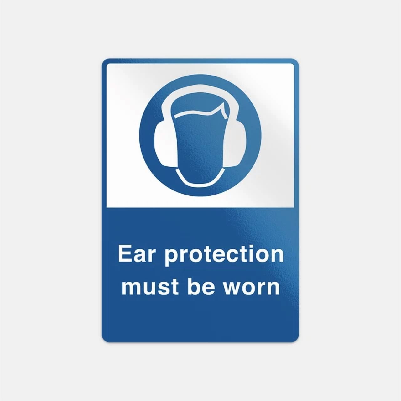 DOPASTICKER Ear Protection Must Be Worn Warning Sign Sticker Decal ...