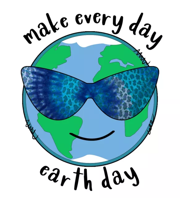 DOPASTICKER Earth Day Sticker Every Day Save The Planet Go Green ...