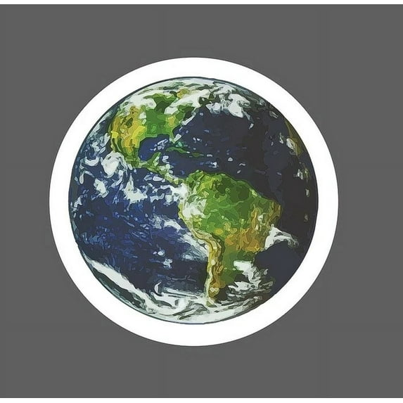 DOPASTICKER Earth Space View Waterproof, Phone Sticker, Latop Sticker ...