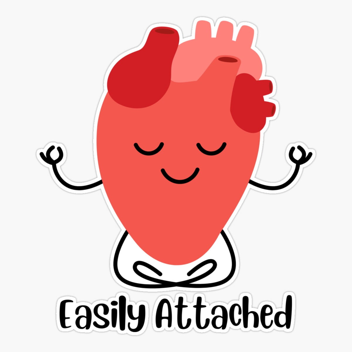DOPASTICKER Easily Attached Heart, Love, Emotional, Sensitive ...