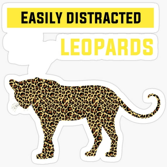 DOPASTICKER Easily Distracted By Leo.Pards, Leo.Pards Sticker Phone ...