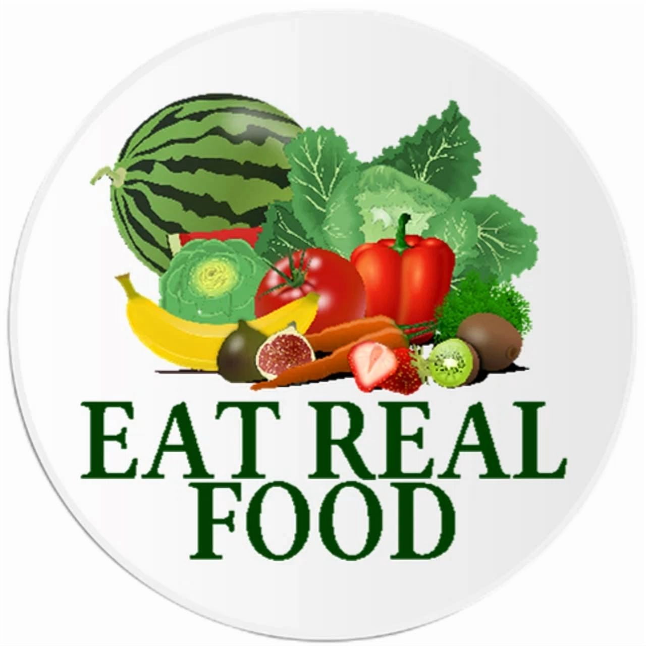DOPASTICKER Eat Real Food Sticker, Fruits And Vegetables Produce Phone ...