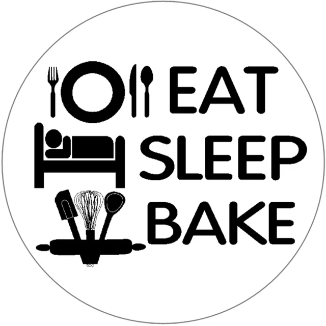DOPASTICKER Eat Sleep Bake, Baker Kitchen Cook Pastry Sticker Phone ...