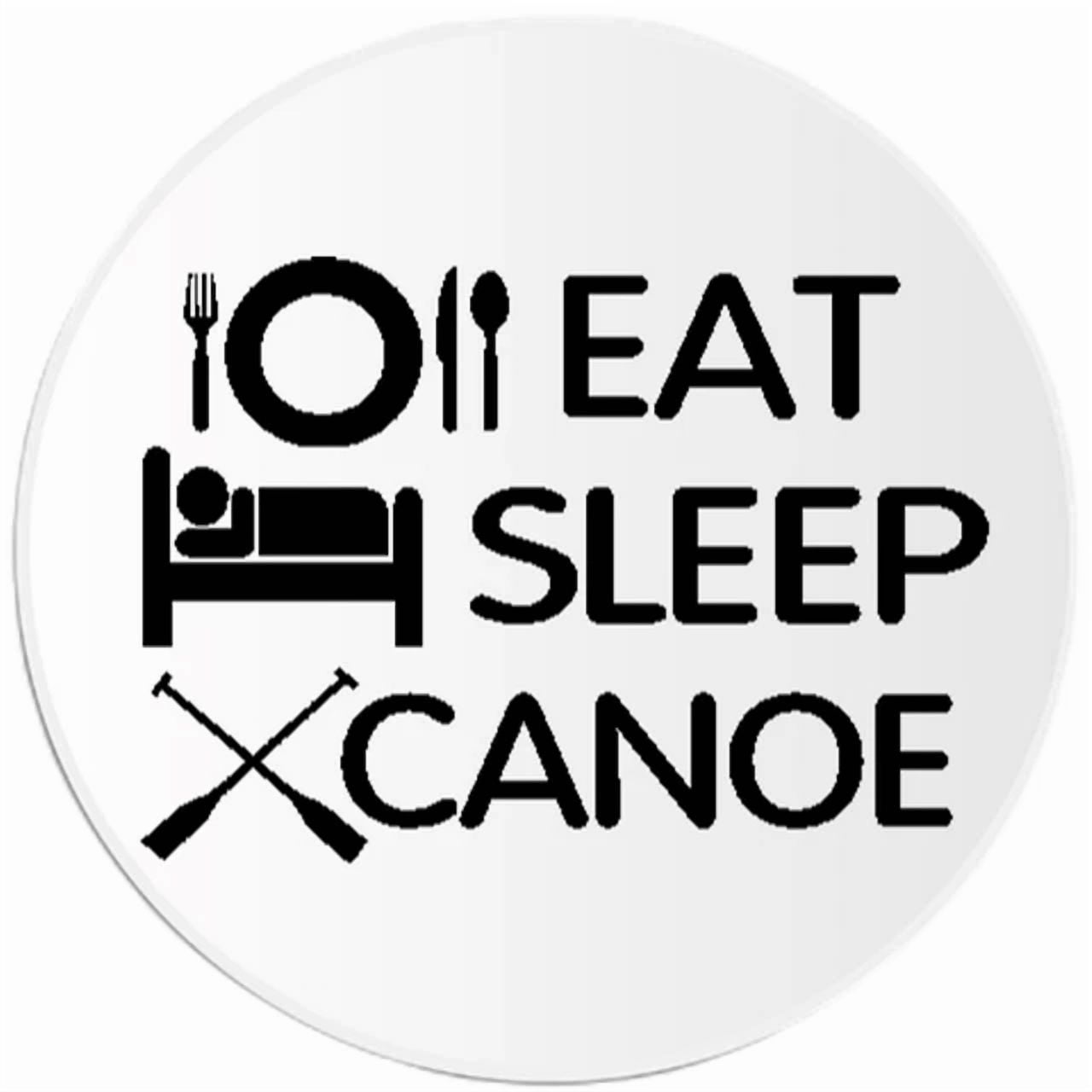 DOPASTICKER Eat Sleep Canoe, Boat Water Row Paddle Phone Decal Water ...