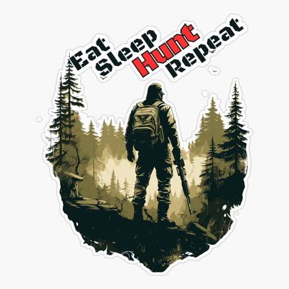 DOPASTICKER Eat Sleep Hunt Repeat Gits Or Hunters Sticker, Phone ...