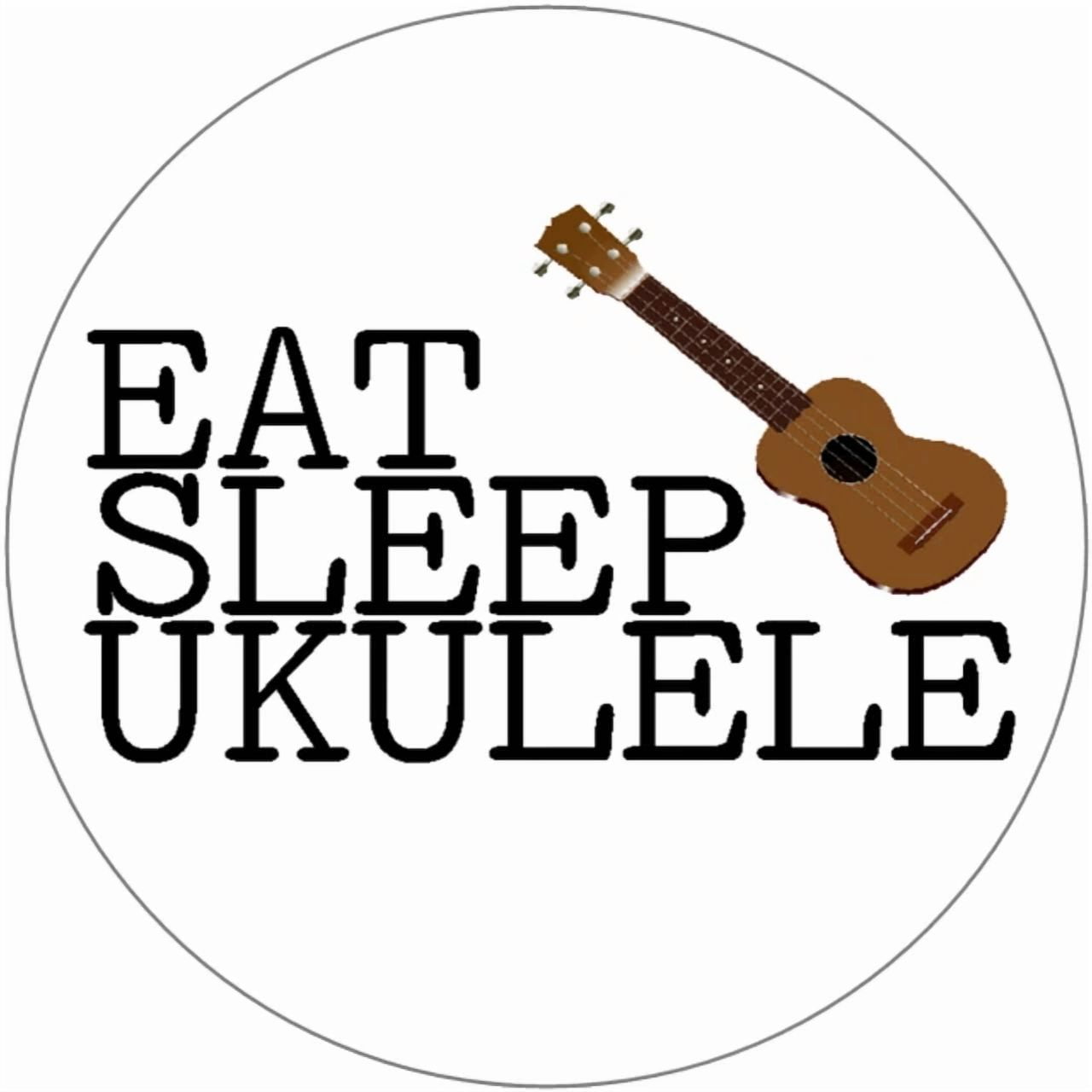 DOPASTICKER Eat Sleep Ukulele, Uke Instrument Music Sticker Phone Decal ...